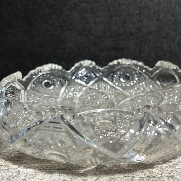 Mckee | Dining | Mckee Glass Company Cut Glass 8 Inch Serving Bowl ...